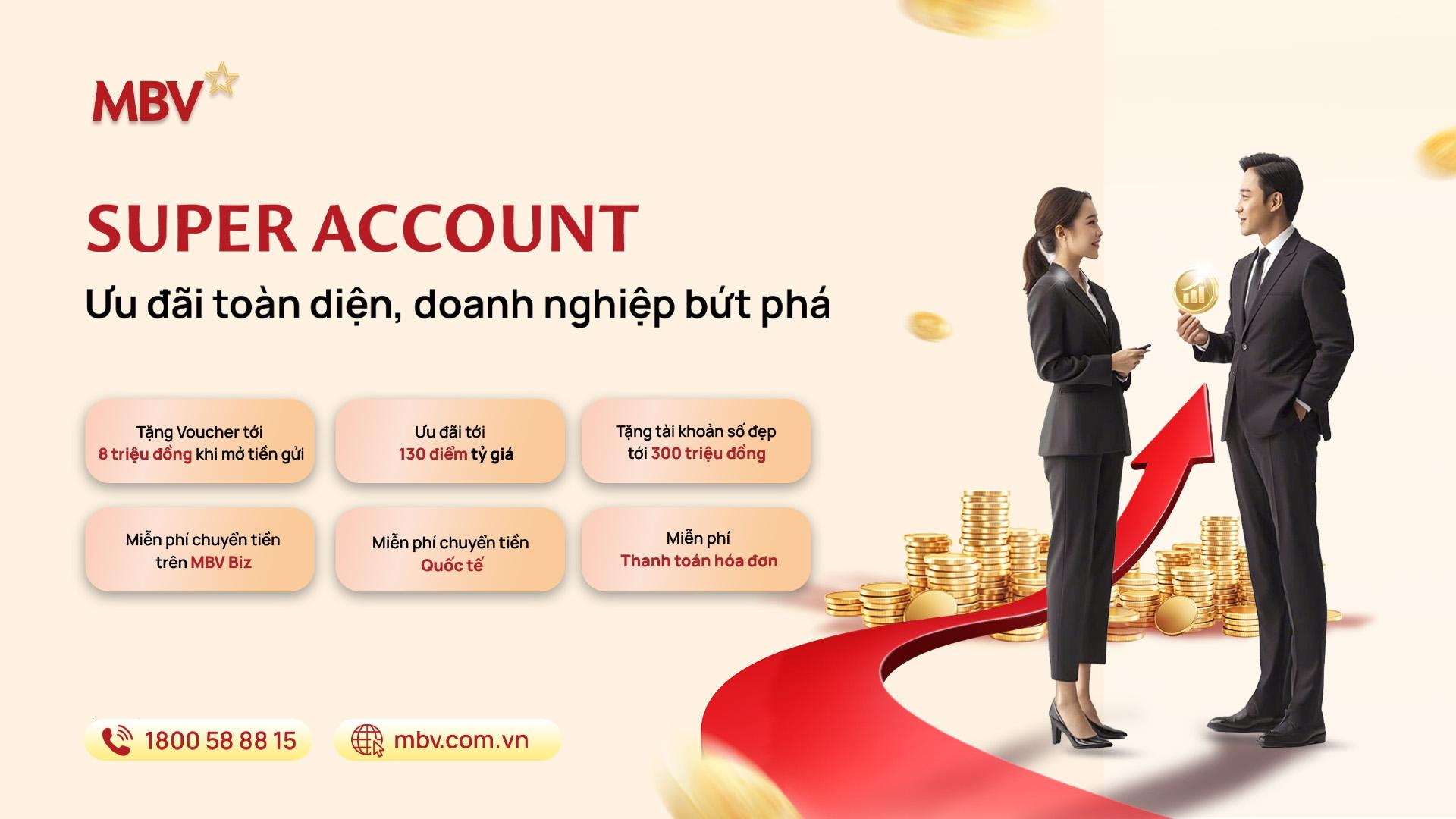 MBV triển khai gói ưu đãi toàn diện “Super Account” dành cho doanh nghiệp